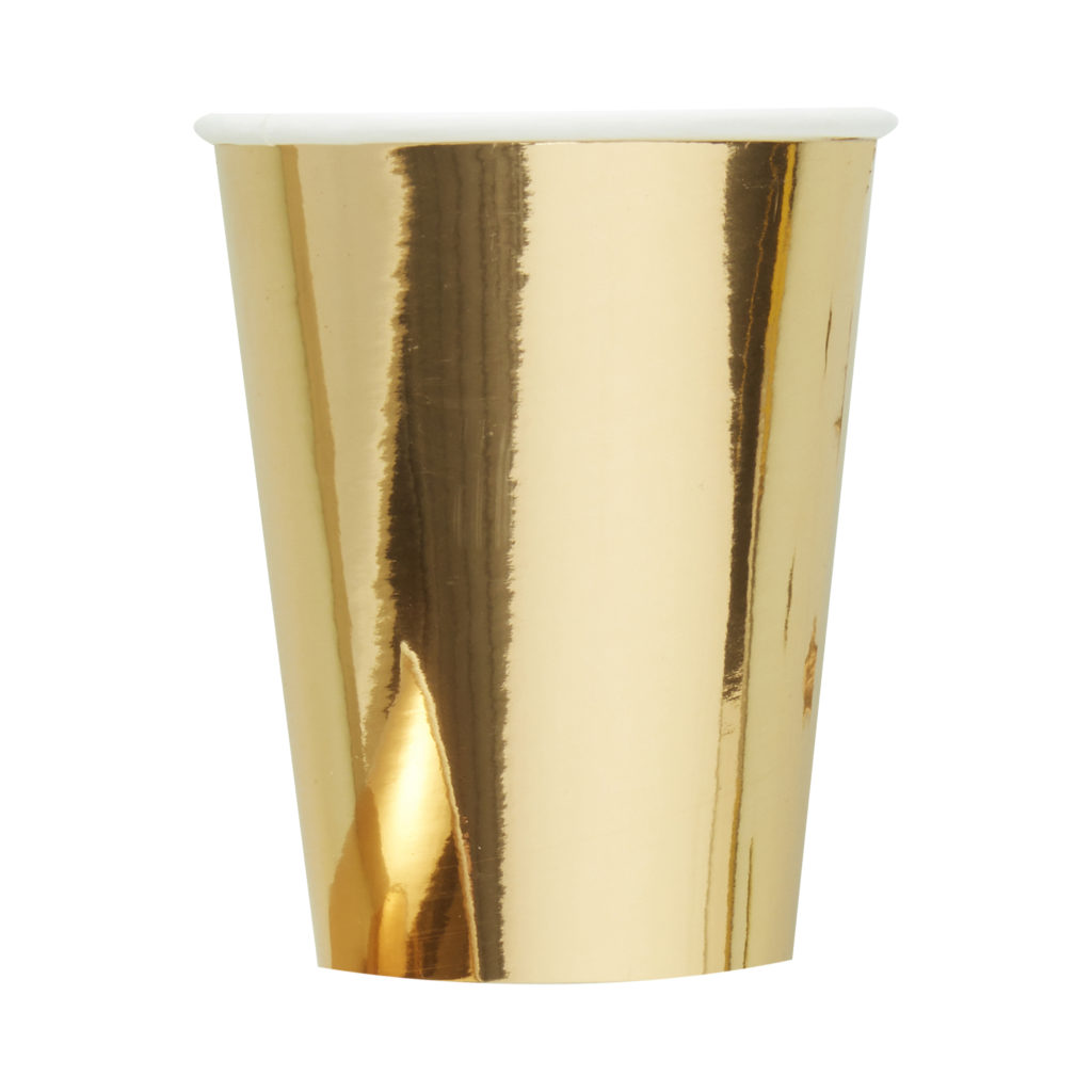 Gold Foiled Paper Cups | Uniqdays