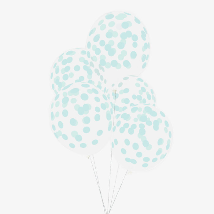 Confetti Balloons - Aqua/Mint | Uniqdays